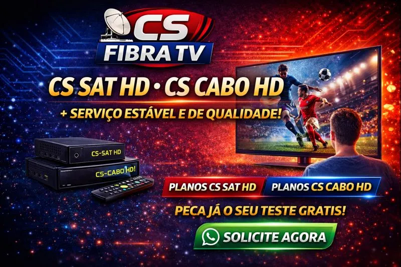 Teste grátis CS Cabo / Net 48 horas | CS Fibra